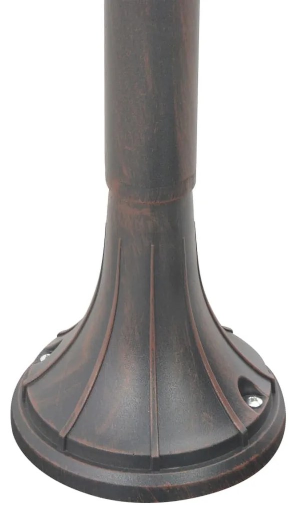 Zahradní sloupová lampa E27 120 cm hliník bronzová