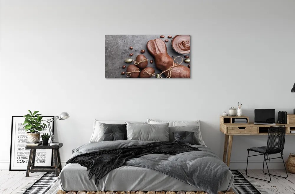 Obrazy na plátně Čokoládová tyčinka králík 120x60 cm