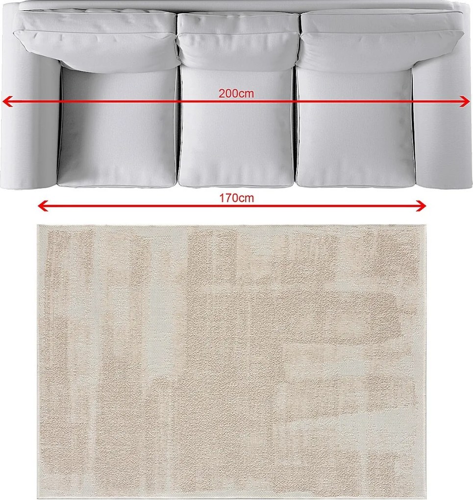 Koberec Abstract Beige II 120x170 cm