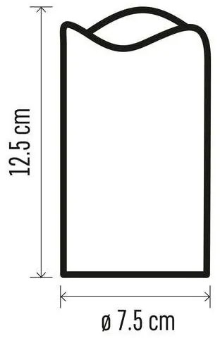 SADA 2x LED Vánoční dekorace 2xLED/2x2AA + dálkové ovládání