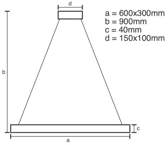 LED Stmívatelný lustr na lanku LED/40W/230V 3000-6500K + dálkové ovládání