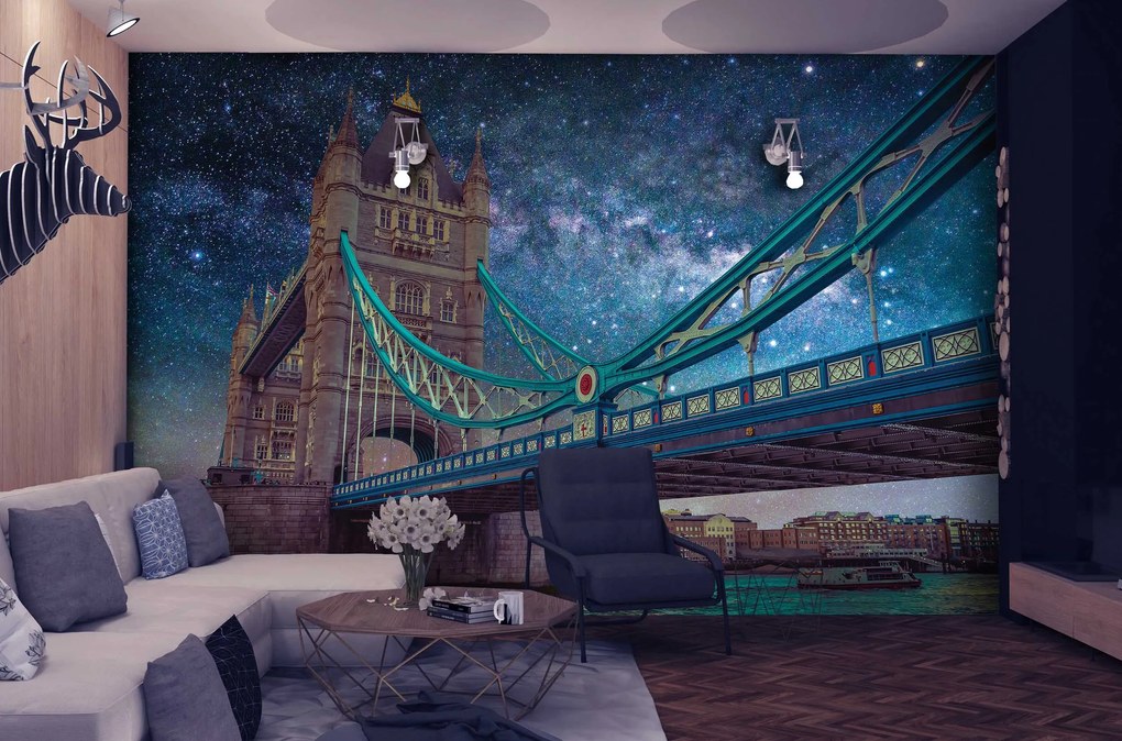 Malvis ® Tapeta Noční Tower Bridge Vel. (šířka x výška): 360 x 260 cm