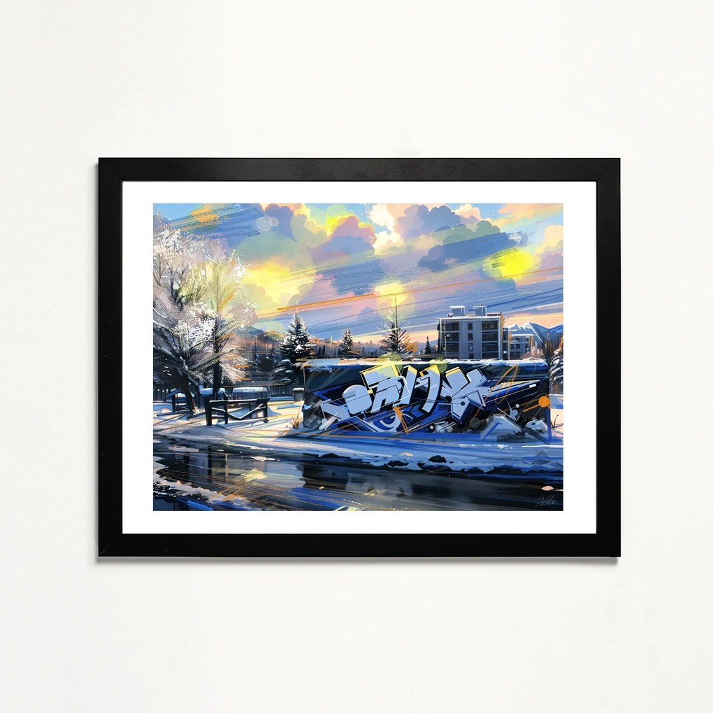 Jozef Spodniak | Panika71 Panika71 | Vánoce u babičky Rám: Bílý, Velikost: 40 x 60 cm