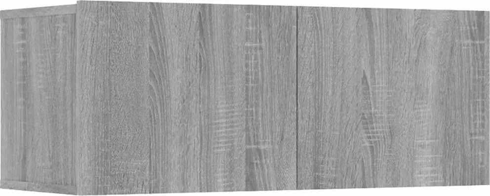 TV skříňky 4 ks šedé sonoma 80 x 30 x 30 cm kompozitní dřevo 3114188