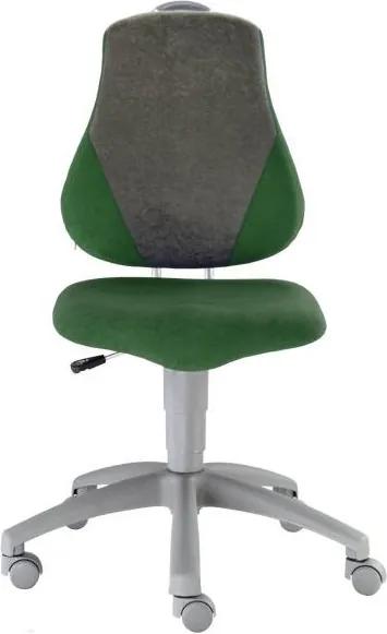 ALBA dětská rostoucí židle FUXO V-line tm. zelená + šedá