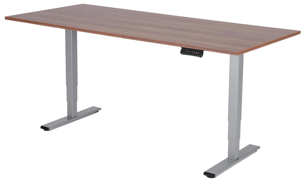 Výškově nastavitelný stůl Liftor 3segmentový   stolová deska 1800 x 800 x 25 mm ořech
