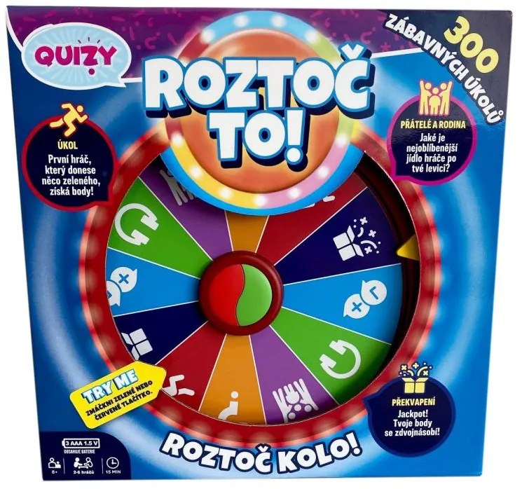 Stolní hra mac toys quizy roztoč to!