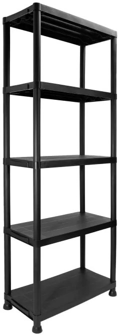 Plastový regál IRVING 171x61x31 cm černý