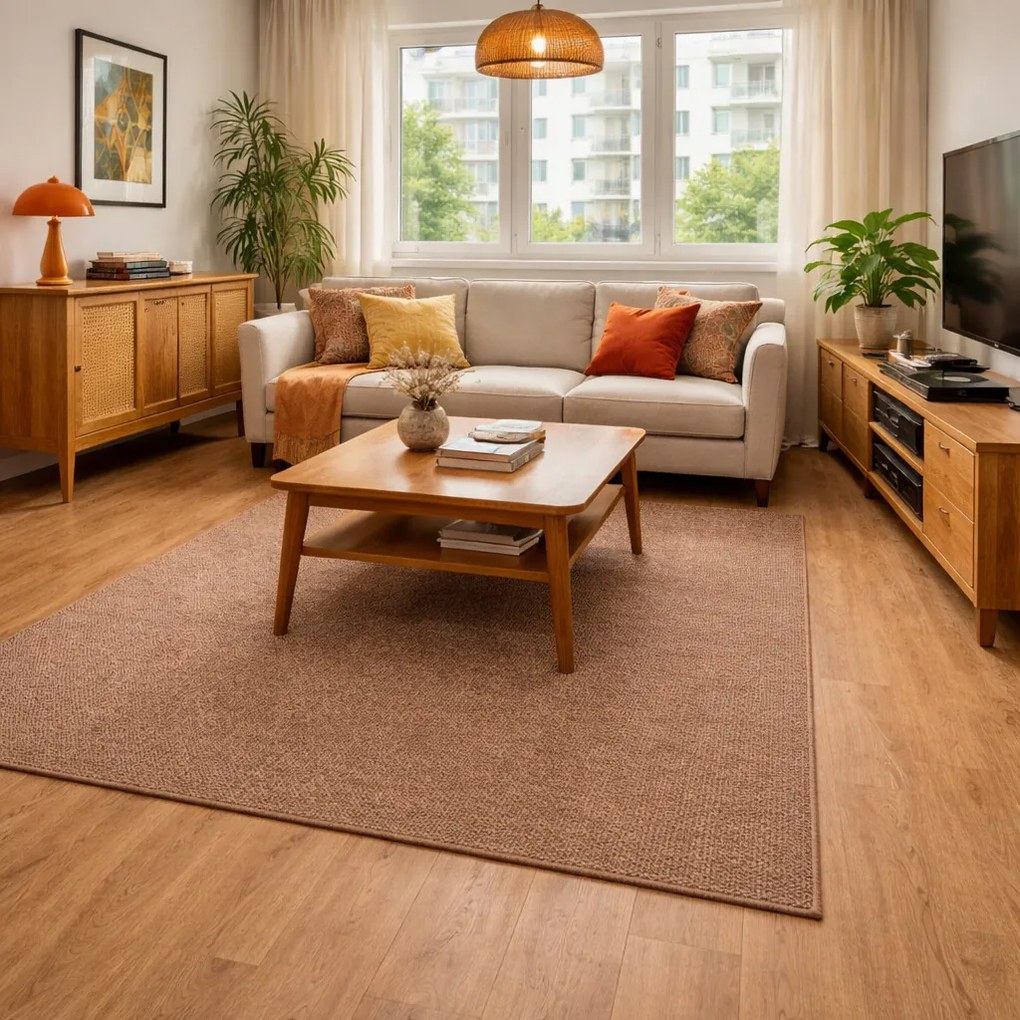 Condor Carpets, Kusový koberec Rambo-Bet 60, 80x200, hnědá, kancelář