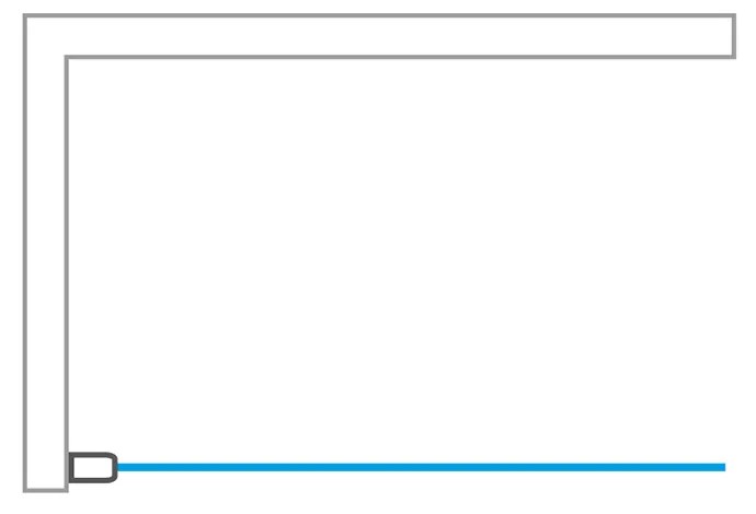 Roth Bezrámová sprchová zástěna AI TWF - bez vaničky Varianta: šířka: 90 cm - (AI TWF 090200 NPE), Barva profilů a typ výplně: profily: černá (elox), výplň: transparent