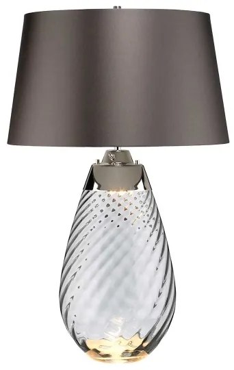 Elstead LENA-TL-L-SMOKE - LED Stolní lampa LENA 1xE27/40W/230V 74 cm šedá