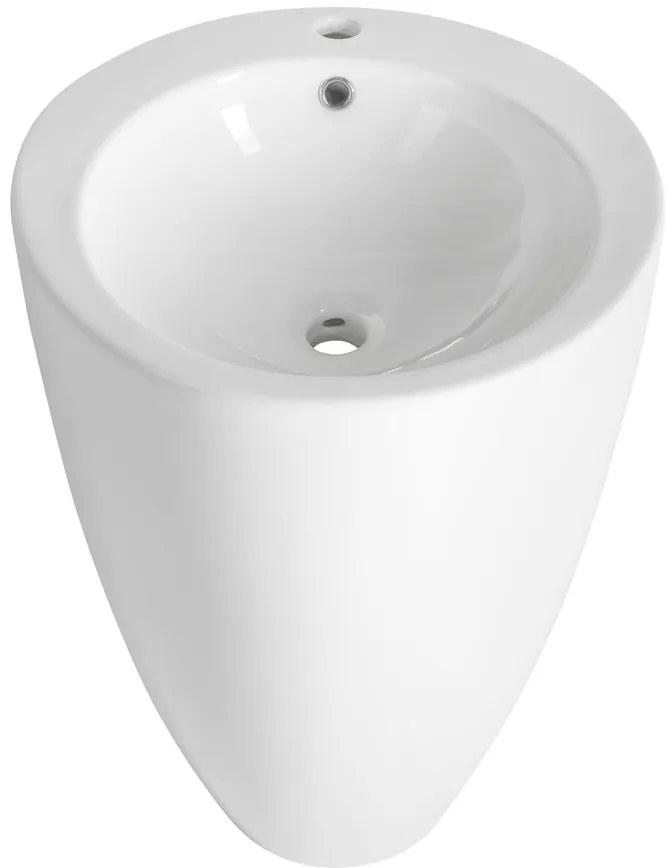 Aqualine Aqualine, Keramické umyvadlo volně stojící, 50x84cm, bílá, VS701