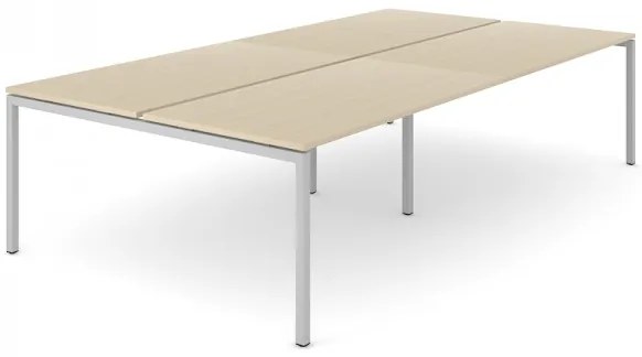 NARBUTAS - Čtyřmístný pracovní stůl NOVA U SLIDE 320x144 cm