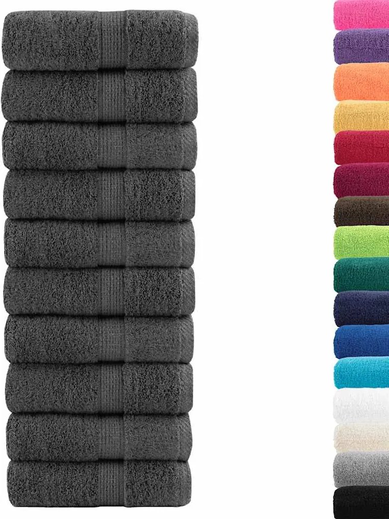 Prémiové mycí utěrky SOLUND 50 ks antracitové 30x30 cm 600 g/m² 137151