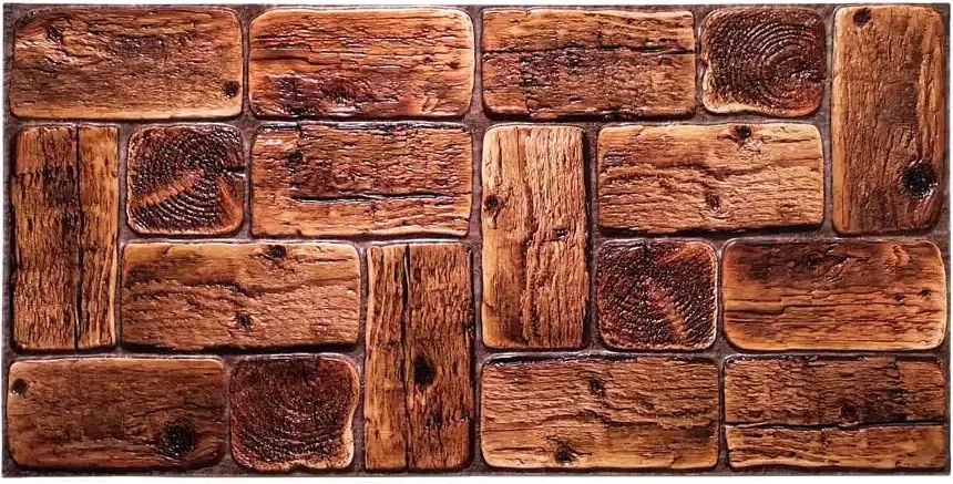 GRACE Obkladový 3D PVC panel 96 x 48 cm - Rustik Wood rustikální dřevo
