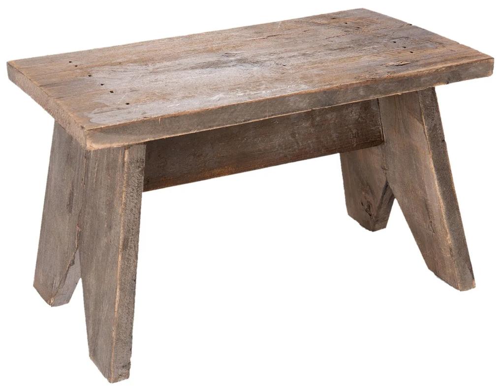 Dřevěná retro stolička - 34*18*22 cm Clayre & Eef | BIANO