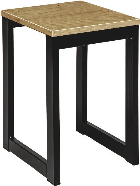 Dede Set - kuchyňský stůl 80 x 60 cm + 2x židle MINI - dub artisan / černá