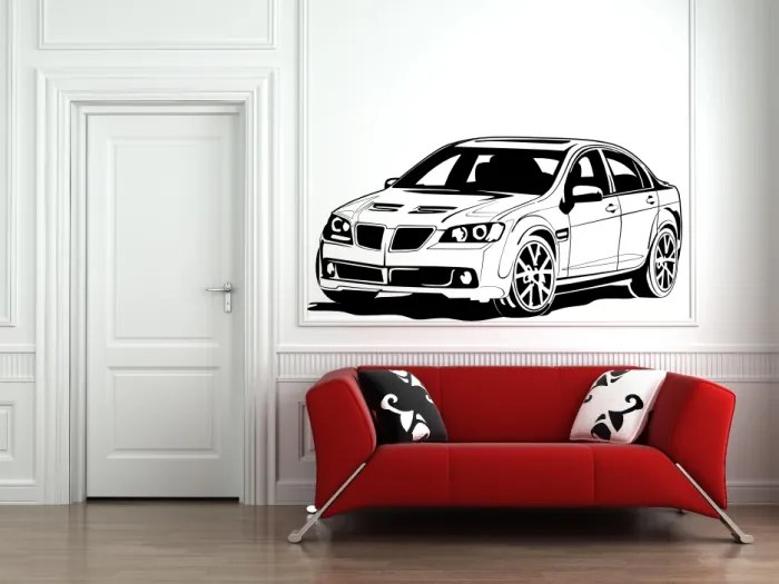 Xdecor Závodní auto (98 x 48 cm) - Samolepka na stěnu
