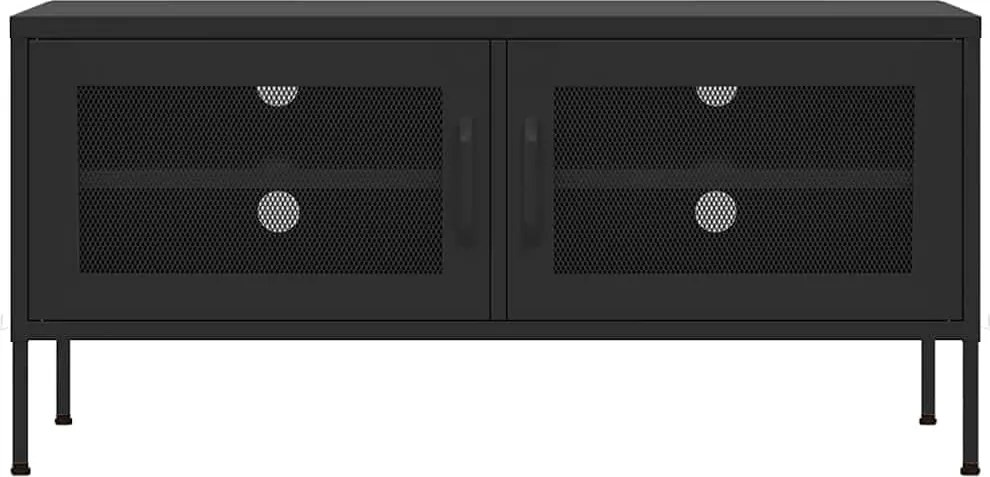 TV skříňka černá 105 x 35 x 50 cm ocel 336241