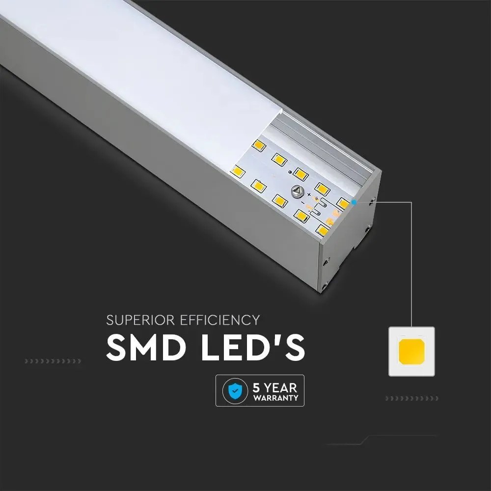 LED Solution Stříbrné lineární závěsné LED svítidlo 40W Premium 375