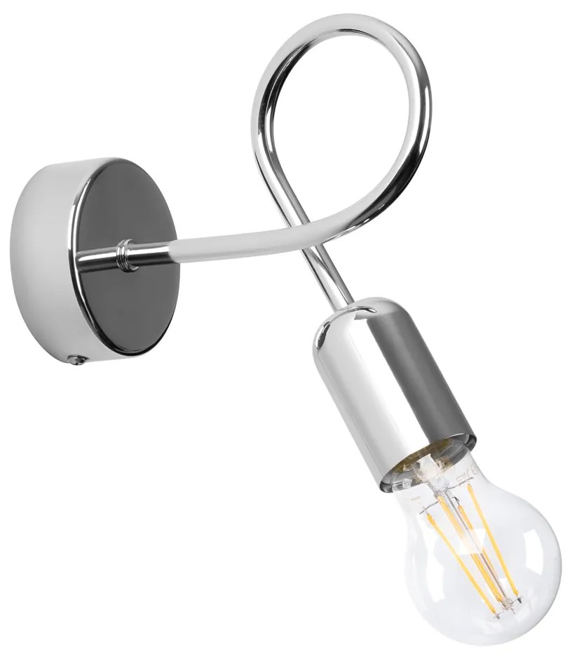 Sollux Lighting Nástěnné svítidlo LOOP chrom