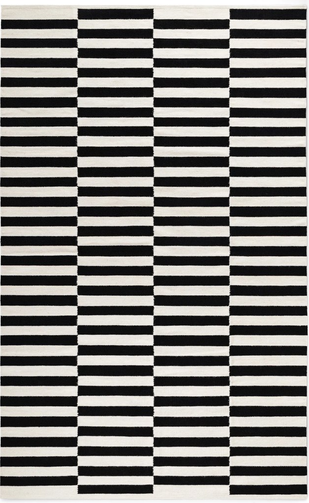 Hanse Home, Kusový koberec Vika 106207 Black White, 200x300, černobílá, ložnice