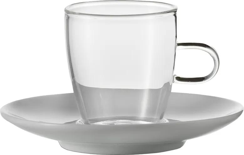 Sada 2 šálků na coffee s podšálkem, 250ml  Concept, JENAER GLAS
