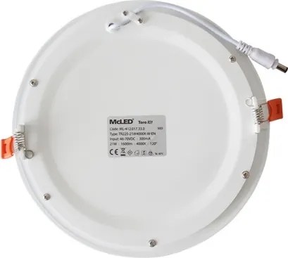 LED podhledové svítidlo McLED TORO R21 TR225-21W4000K-W-EN neutrální bílá ML-412.017.33.0