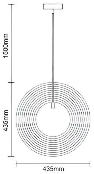 Dřevěný lustr na lanku 1xE27/60W/230V pr. 43,5 cm masiv/dýha/kaučukovník