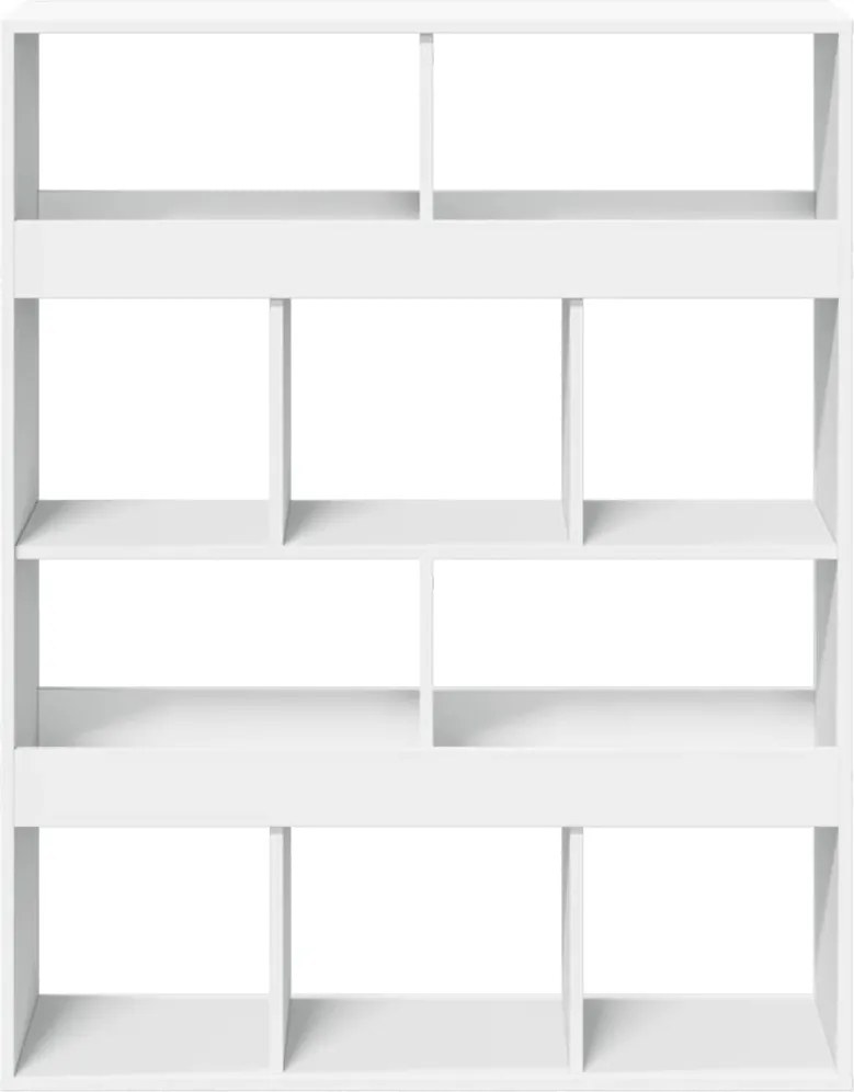 Dělicí stěna bílá 100 x 33 x 125,5 cm kompozitní dřevo 3309519