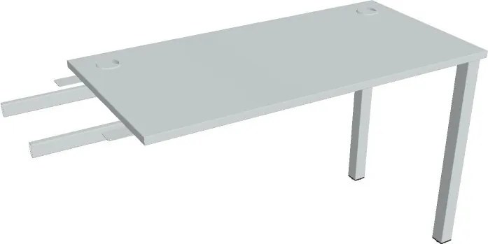 Hobis Kancelářský stůl řetězící do úhlu Hobis UE 1200RU, deskaakát, bílá RAL 9016