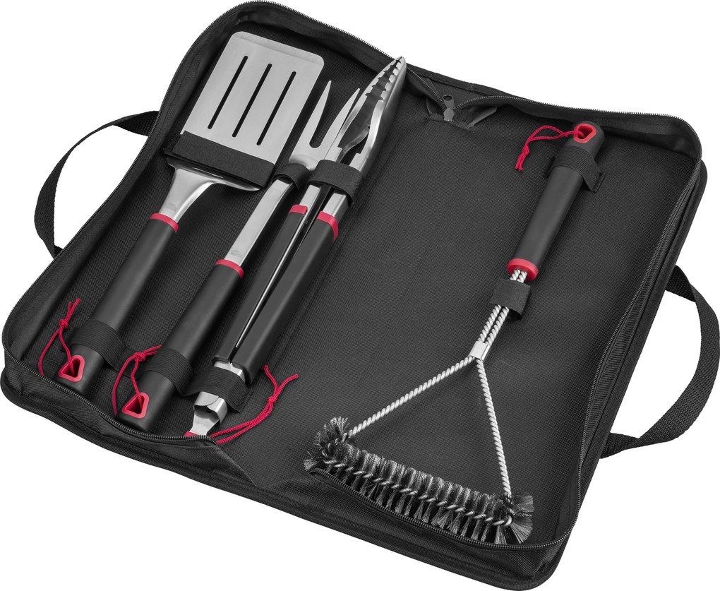 Grillmeister Sada grilovacích příborů / Sada grilovacích obraceček (grilovací příbory)