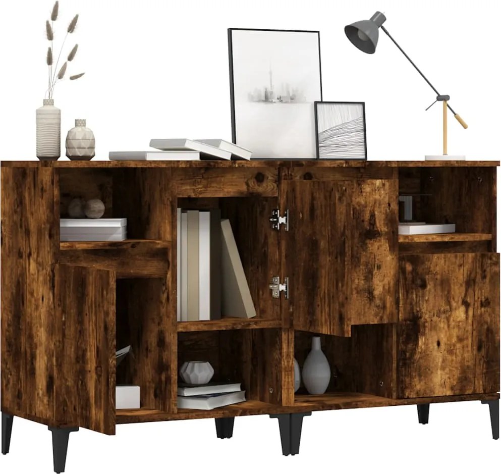 Příborníky 2 ks kouřový dub 60 x 35 x 70 cm kompozitní dřevo 3185732