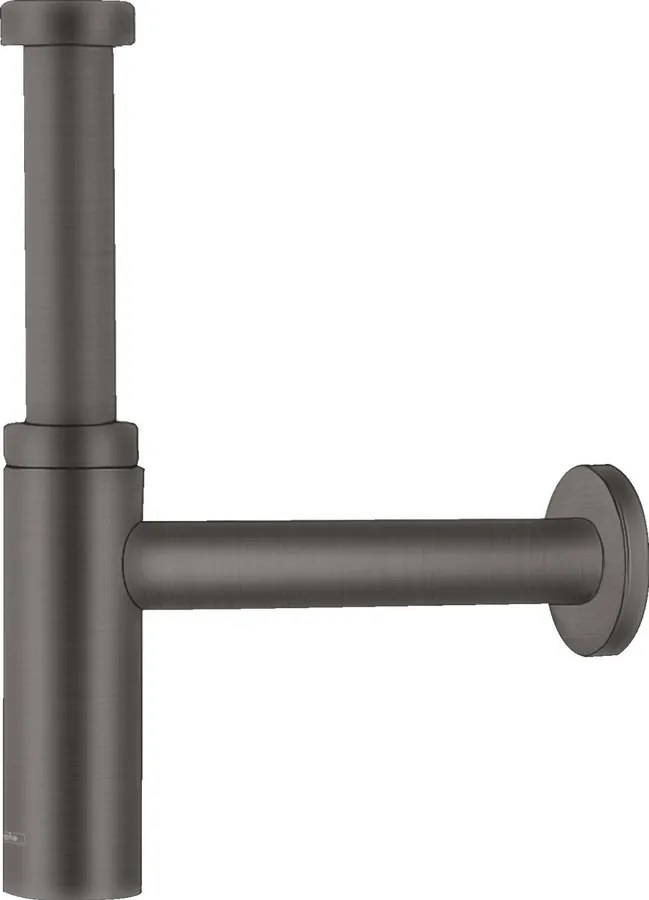 Hansgrohe Flowstar S, designový sifon, kartáčovaný černý chrom, HAN-52105340