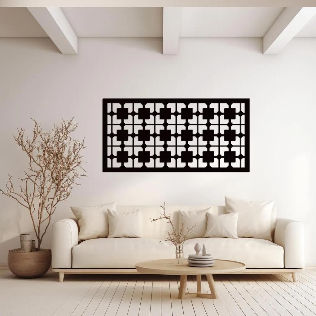 dřevo života Dřevěný dekorační panel na stěnu CROSS II Rozměry (cm): 30x60, Barevný vzor: Ořech