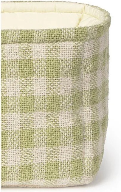 Světle zelený látkový dětský koš na hračky 30x20x20 cm Swan Matcha – Lorena Canals