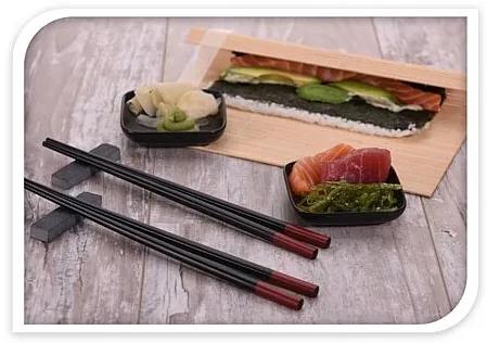 EXCELLENT Sushi set porcelán / bambus sada 7 ks černá KO-278000190cern