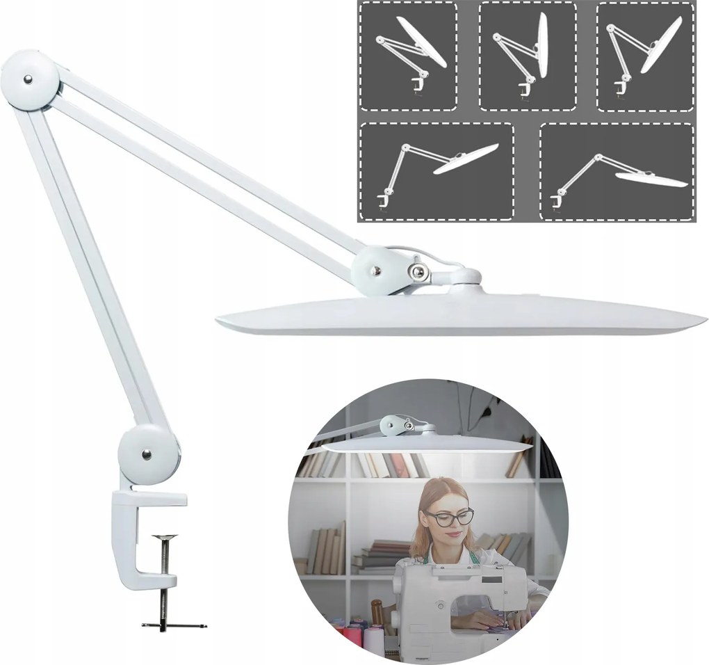 Stolní lampa s Usb portem, 4 režimy, Led napájení, bílá