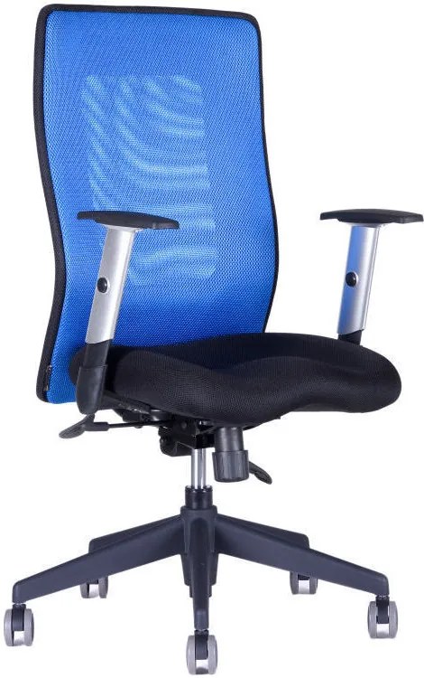 Office Pro Kancelářská židle CALYPSO GRAND bez podhlavníku Barva sedáku: 1111 černá, Barva opěráku: 14A11 modrá