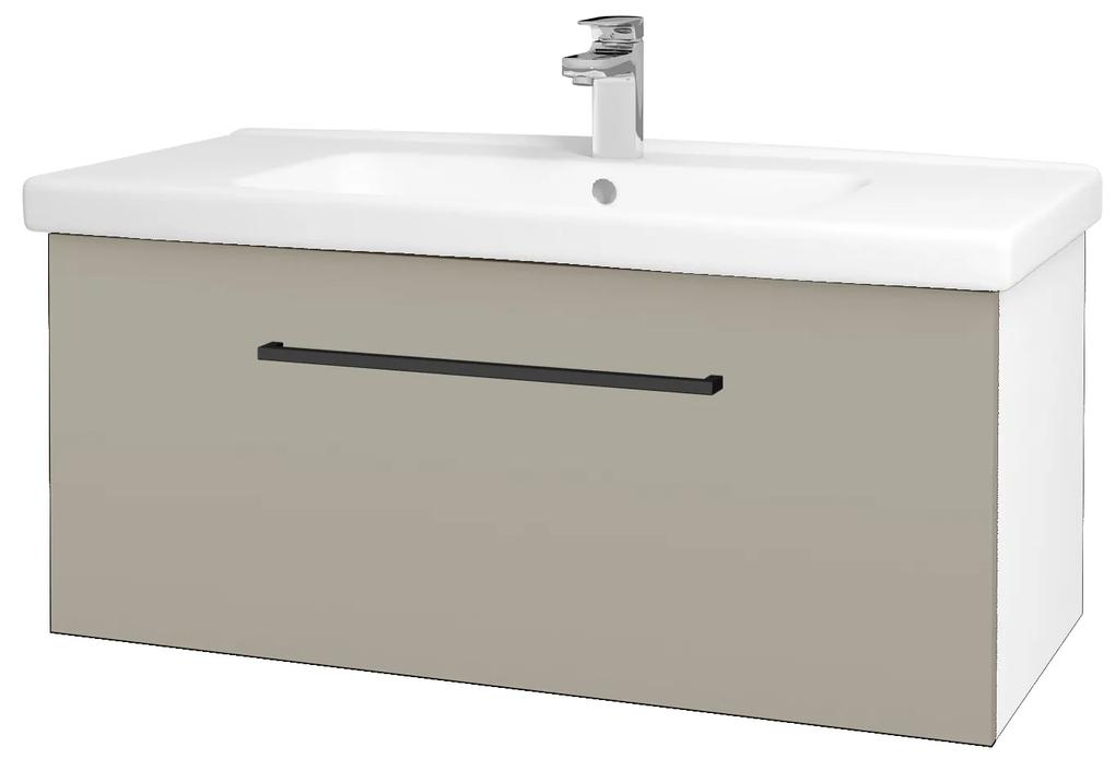 Dřevojas Koupelnová skříň BIG INN SZZ 100 Varianta: N01 Bílá lesk / Úchytka T02 / D17 Colorado
