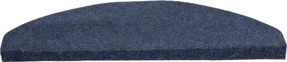 Samolepicí nášlapy na schody 15 ks 65x22,5x3,5 cm modré 136399