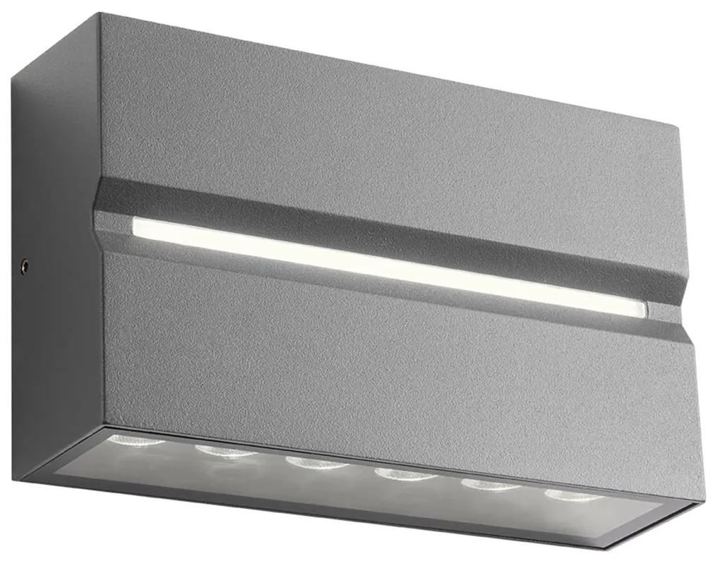 Redo 90117 nástěnné LED svítidlo Mitic tmavě šedé, 14,7W, 3000K, 18cm