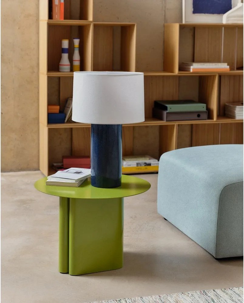 Kovový kulatý odkládací stolek ø 55 cm Arvin – Kave Home