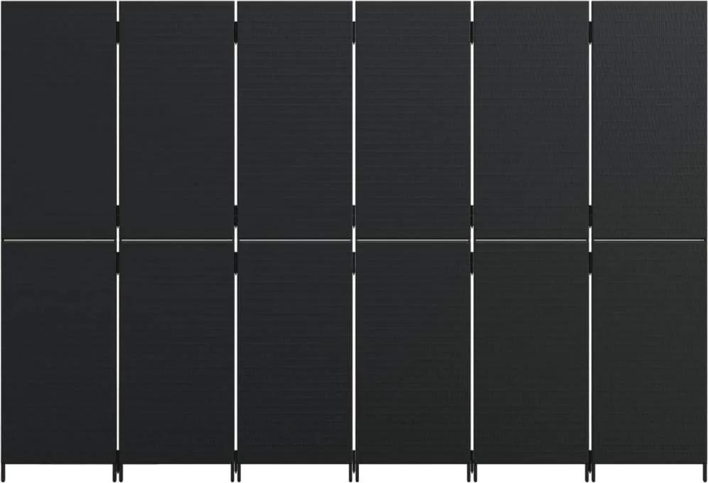 vidaXL Dělicí stěna 6 panelů polyratan [365368] Barva: Béžová