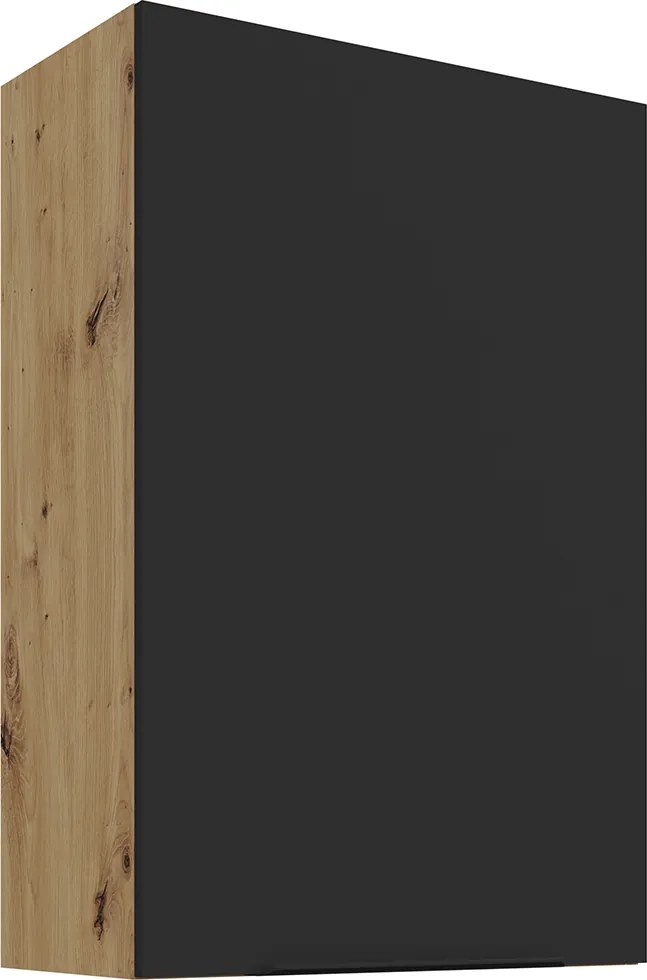 ARIA ac | horní skříňka 60 G-90 1F policová | 60 cm | VYSOKÁ | ANTI FINGERPRINT povrch | artisan/černá