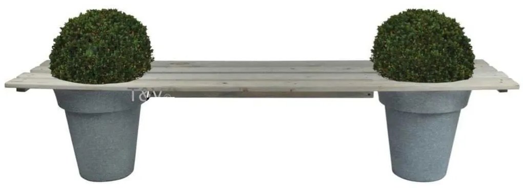 Esschert Design Lavice s truhlíky 180 cm NG71