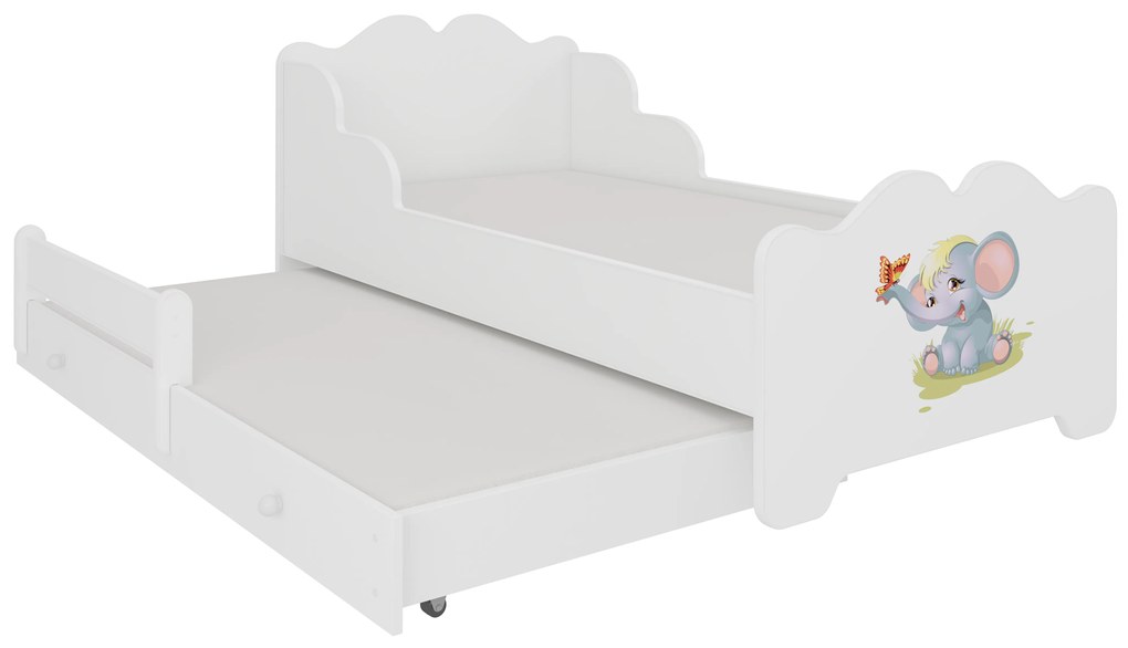 Dětská postel s matracemi XIMENA II 160x80 Motiv: DOGS