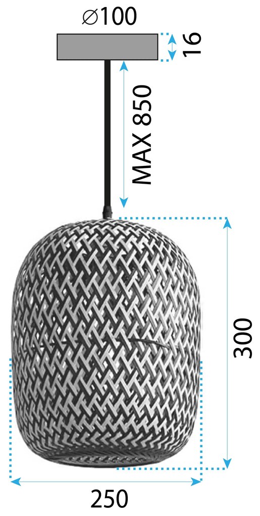 Toolight Stropní osvetlění v BOHO stylu APP1542-1CP
