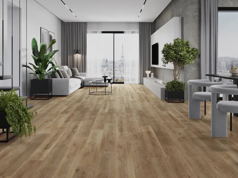 Mexen Spirit Lake vinylové panely 1240 x 182 mm SPC 6,5 mm, podklad IXPE 1,5 mm, 4 V-Fuga, Dub - F1001-1240-182-505-4V1-01
