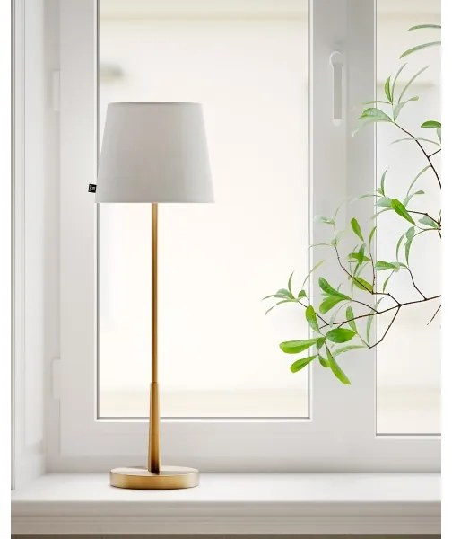 ByRydens 4002740-6501 - Stolní lampa LUMI 1xE27/8W/230V bílá/zlatá 68,5 cm
